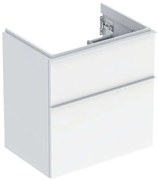 Geberit iCon - Umyvadlová skříňka, 59x62x42 cm, 2 zásuvky, lesklá bílá 502.307.01.1