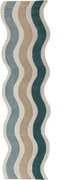 Modrý ručně tkaný vlněný běhoun 80x300 cm Cascade Wool – Flair Rugs