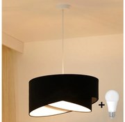 Brilagi - LED Lustr na lanku LYRA 1xE27/15W/230V černá/bílá