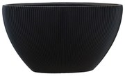 Capi Nature Groove Planter Oval Intense Black V 34 cm / D 59 cm