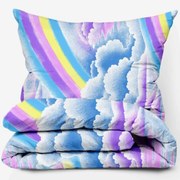 Bavlněné povlečení Obláčky Zapínání: knoflík, Velikost polštáře: 70x90, Velikost přikrývky: 140x200