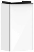 Hansgrohe Xelu Q - Umyvadlová skříňka, 63x34x27 cm, 1 dvířka, panty vlevo, lesklá bílá/matná černá 54011670