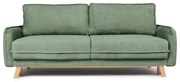 Světle zelená manšestrová rozkládací/s úložným prostorem pohovka 218 cm Tori - II. jakost – Bonami Selection
