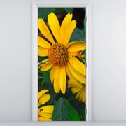 Fototapeta na dveře - Žluté květiny (95x205cm)