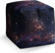 Sablio Taburet Cube Noční obloha - 50x50x50 cm