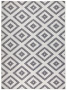 Hanse Home, Kusový koberec Twin-Wendeteppiche 103132 grau creme – na ven i na doma, 80x150, šedá, chodba / předsíň