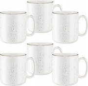 Villa Italia Sada porcelánových hrnků 380 ml, 6 kusů Polvere