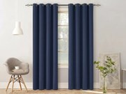 Závěs OXFORD LIGHT 140x270 cm, tmavě modrý Zavěšení: Řasící páska