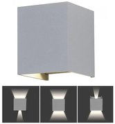 LED Venkovní nástěnné svítidlo LED/11W/230V 3000K IP65 šedá
