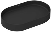 Hansgrohe Xuniva Evo U - Umyvadlo na desku, 65x40 cm, bez přepadu, bez otvoru pro baterii, matná černá 60325670