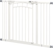 Mřížka na dveře pro psy PawHut 74-100 cm, bariérová mřížka s automatickým zavíráním dvířek bez vrtání pro malé a střední psy | Aosom.de