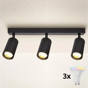 Brilagi - LED Stmívatelné bodové svítidlo SELE 3xGU10/6W/230V černá