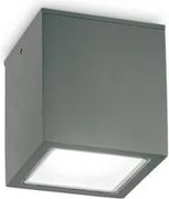 ILUX 251516 Venkovní stropní přisazené svítidlo Ideal Lux TECHO PL1 BIG ANTRACITE 251516 GU10 1x20W IP54 15cm antracitové - IDEALLUX