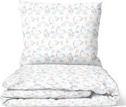 Bavlněné povlečení Jednorožci s duhou Velikost: 140 x 200 + 70 x 90
