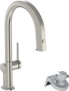 Hansgrohe Aqittura M91, filterSystem 210, vytahovací výtok, 1jet, sBox, vzhled nerezu, HAN-76826800