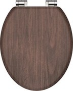 Eisl Sanitär WC prkénko MDF Soft Close Dark Wood 80193