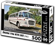 Puzzle retro-auta puzzle bus č. 8 škoda 706 rto lux (1961) 500 dílků