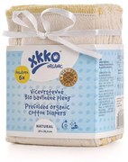 Kikko Vícevrstvé plenky XKKO Organic (4/6/4) - Bird Eye Newborn (29x30,5 cm)