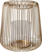 Lucerna CAGE 28 cm zlatá