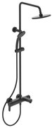Ideal Standard Cerafine O - Sprchový set s vanovou baterií, průměr 20 cm, 1 proud, černá BC525XG