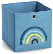 Zeller Dětský úložný box Blue Rainbow 28x28x28 cm