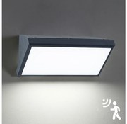 Brilagi - LED Venkovní nástěnné svítidlo se senzorem TRIANGLE LED/20W/230V antr.
