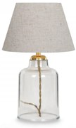 Stolní lampa Glastor 30 cm béžová