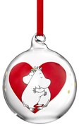 Vánoční ozdoba Moomin Heart 7cm