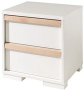 Designový noční stolek Molde bílá 48cm