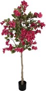 Dekorační strom s růžovými květy Bougainvillea Tree - 55*55*130 cm