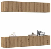 Nástěnné TV skříňky 4 ks dub artisan kompozitní 3328944