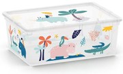 Bílý plastový dětský úložný box 37x26x15 cm C Box Style – KIS