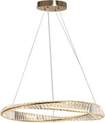 Toolight Toolight, LED křišťálová lampa 42W APP1064-1CP, zlatá, OSW-00676