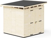 Upyard Dřevěný domek na nářadí Strongbox XL vč. základů přírodní 203 x 203 cm