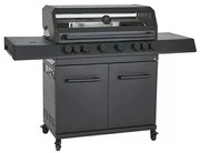 Kingstone Beast Black Edition Plynový gril Cliff 6500, 6 hořáků, grilovací plocha: 90,5 × 45 cm, 21 kW