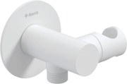 Deante Angled hose connector, round, with hand shower holder