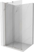 Mexen Velar L, posuvná sprchová zástěna Walk-in 110 x 200 cm, 8mm čiré sklo, broušená ocel, 871-110-003-03-97