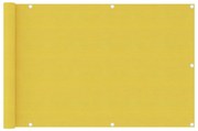 Balkonová zástěna žlutá 90 x 400 cm HDPE 310997