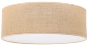 Stropní svítidlo Juta, 1x jutové stínítko, (bílé plexisklo), (fi 40cm)