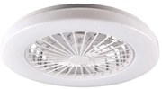 LED Stmívatelné stropní svítidlo s ventilátorem LIBYA LED/48W/230V 3000-6500K+DO