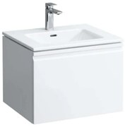 Laufen Pro S - Skříňka s umyvadlem, 60x50x46 cm, 1 zásuvka, lesklá bílá H8609624751041