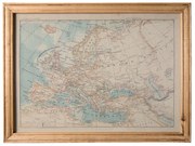 Obraz mapa Evropa - 65*2*50 cm