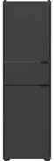 Antracitová vysoká koupelnová skříňka 34x111 cm Forano – Germania
