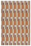 Koberec v oranžovo-přírodní barvě 155x230 cm Riley Block Geo – Flair Rugs