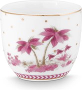 Pip Studio Jolie Dots Gold Kalíšek na vajíčko, růžový (porcelánová vajíčkovka)
