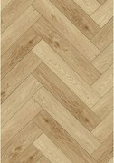 Mexen Anniston vinylové panely rybí kost 570 x 95 mm LVT Dryback 2,5 mm, podložka PVC, 4 V-drážka, Dub