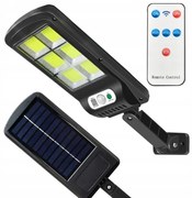 VK 12276 Pouliční osvětlení solární 96 LED COB, IP67, 90 W, 15000 mAh černé
