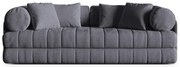 Tmavě šedá rozkládací pohovka z textilie bouclé 206 cm Kemi – Cosmopolitan Design