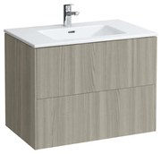 Laufen Pro S - Skříňka s umyvadlem, 59x79x49 cm, 2 zásuvky, světlý jilm H8649612621041
