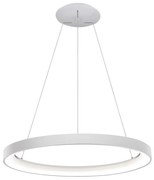 LED2 3271951D Bella Slim 78 P-Z, bílé kruhové závěsné svítidlo, 60W LED 3000K/4000K stmívatelné DALI, prům. 78cm